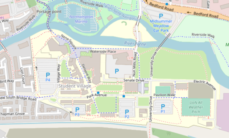 University of Northampton’s new Waterside Campus mapped – OpenStreetMap UK
